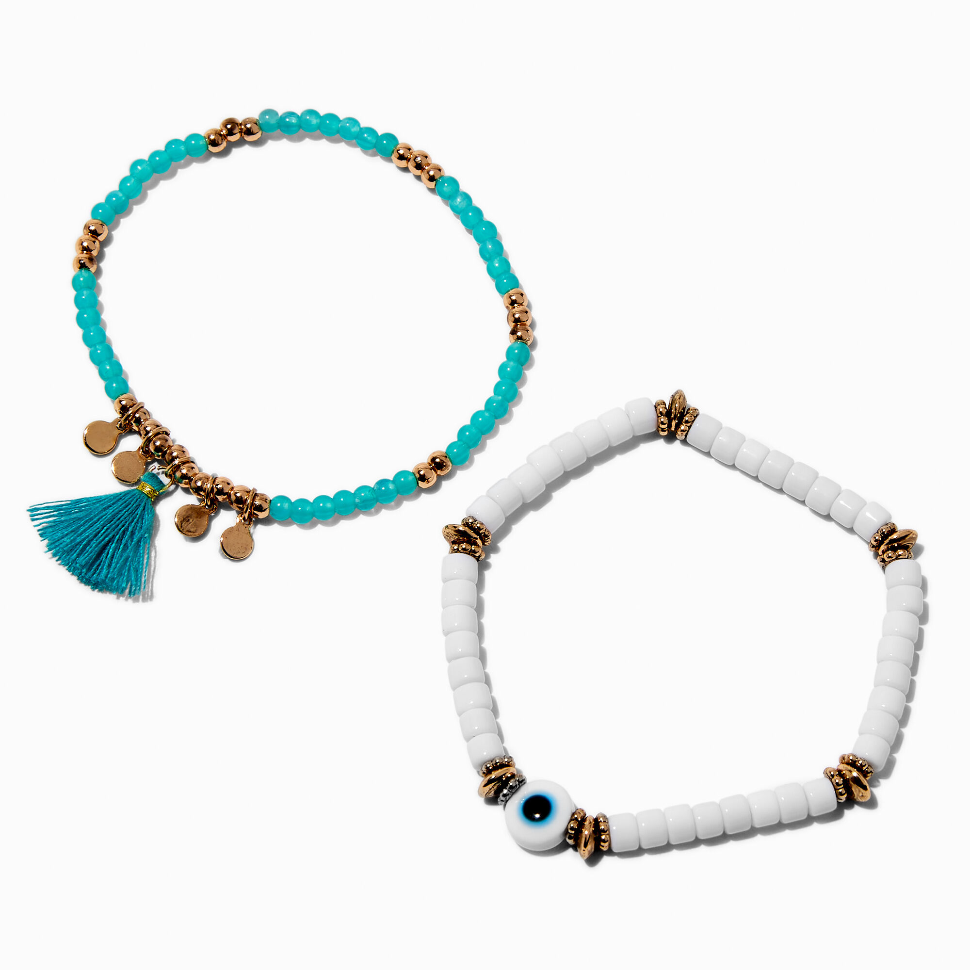 Evil eye beaded stretch bracelet store