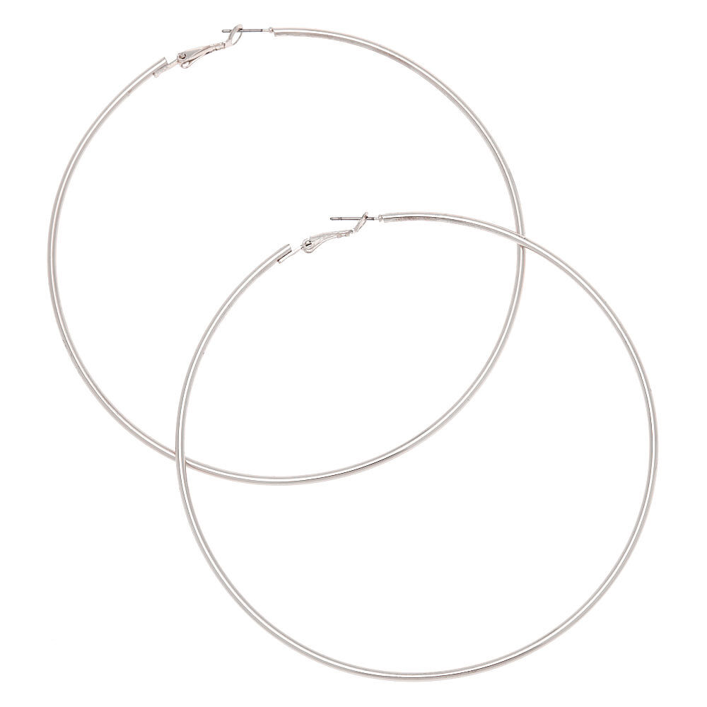 Hoop earrings big silver store