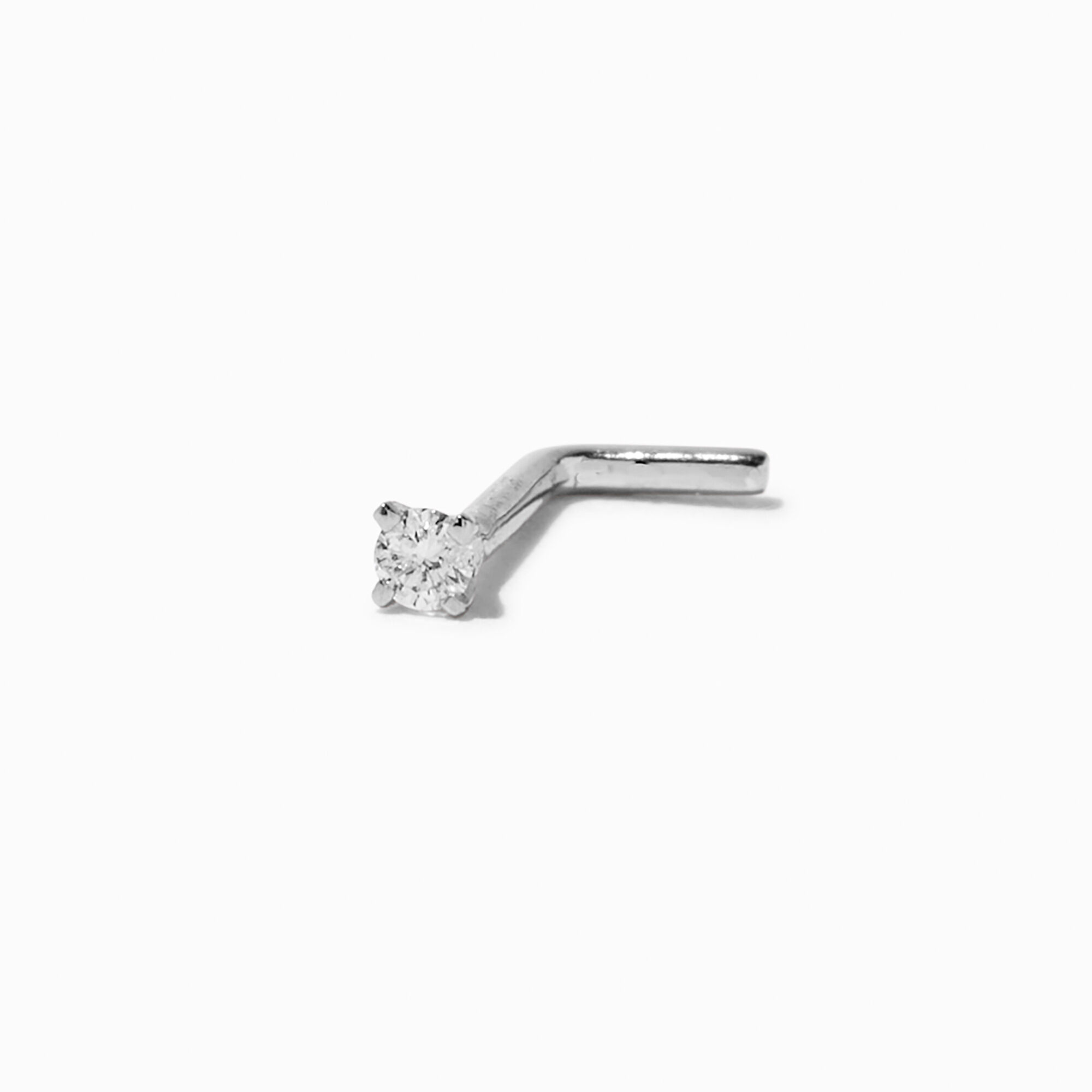 ICING Select Sterling Silver 1 20 ct. tw. Lab Grown Diamond 18G Nose Stud Icing US
