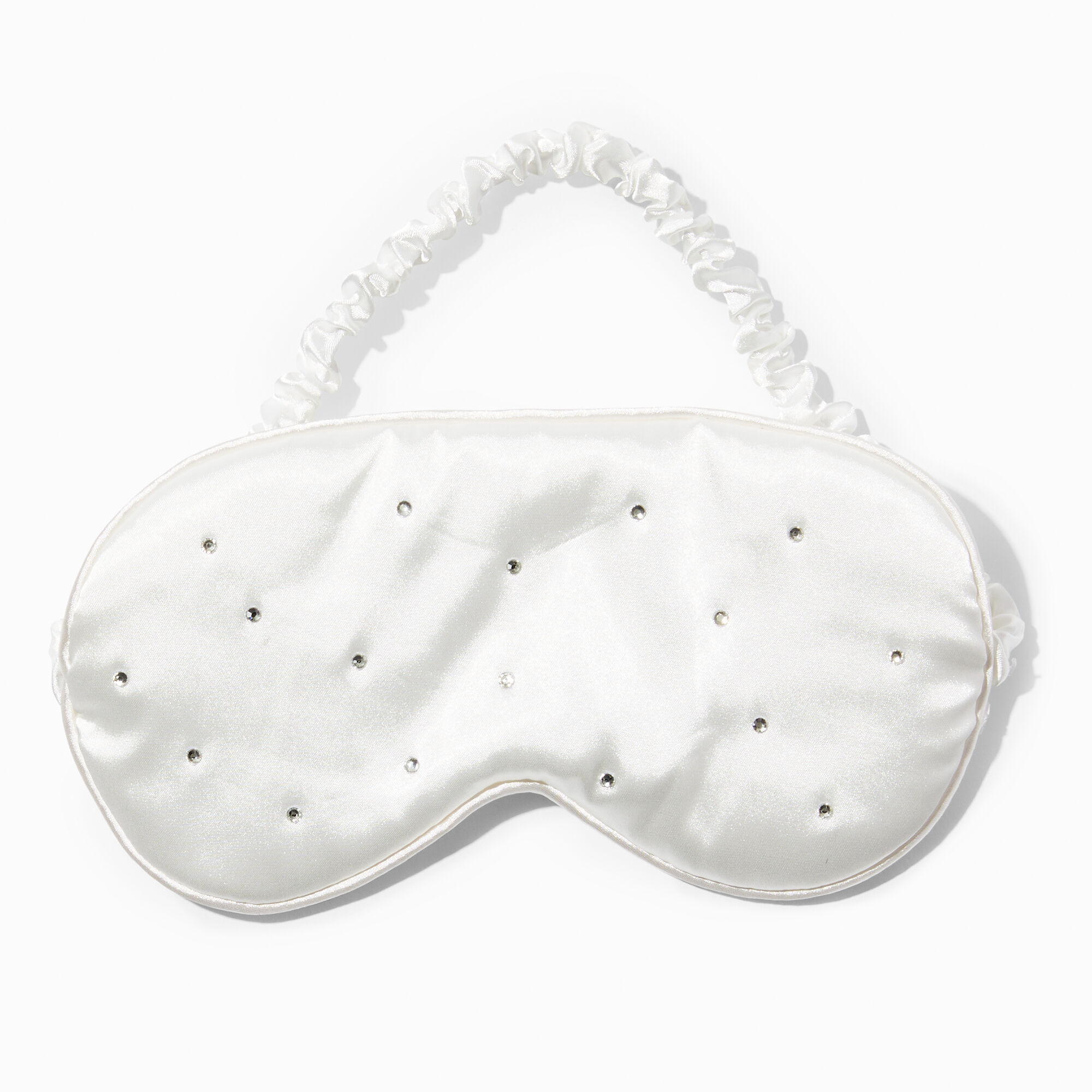 White Bling Satin Sleeping Mask Icing US